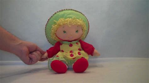2003 Strawberry Shortcake Talking Apple Dumpling Plush Doll By Bandai
