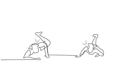 People Racers Falling Down While Running Bad Timing Accident Line Art