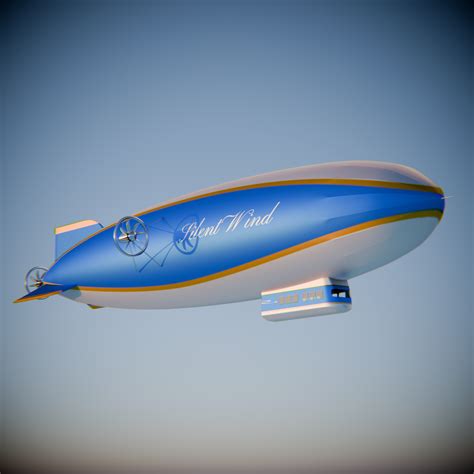 Airship Dirigible Blimp Free Air Baloons Models Blenderkit