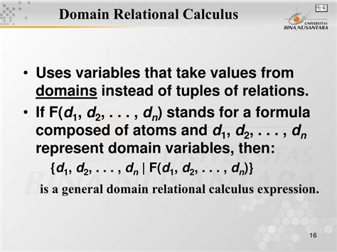 Ppt Minggu 3 Pertemuan 6 Relational Calculus Powerpoint Presentation