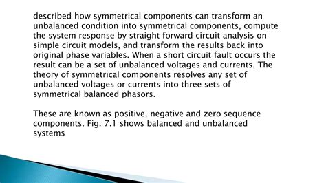 Symmetrical Components Pptx
