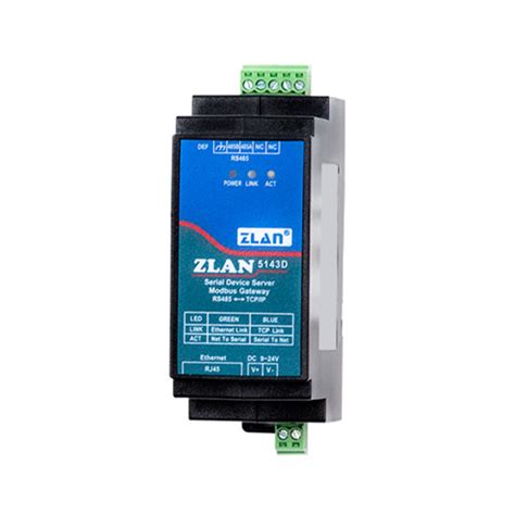 ZLAN D DIN Rail RS Serial Port To Ethernet Converter Server Support Modbus RTU To Modbus