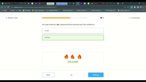 81 Module 3 Quiz Web Development Sololearn Answers Youtube