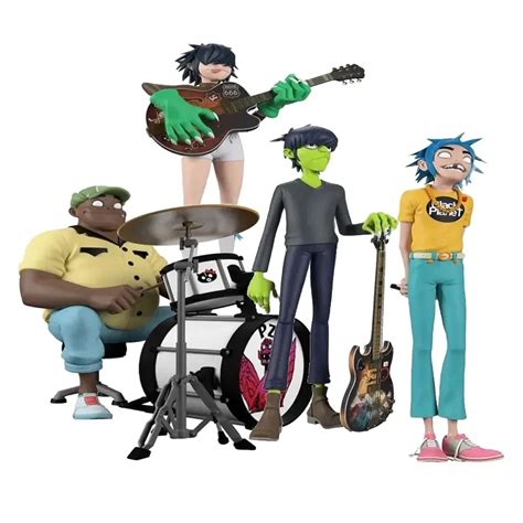 Gorillaz-Band-Action-Figure-Resin-Virtual-Band-Simulation-Ornament-2D ...
