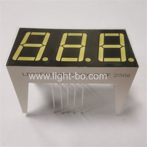 Halogen Free Pure White 3 Digit 14 2mm 7 Segment Led Display Common Cathode For Air Fryer