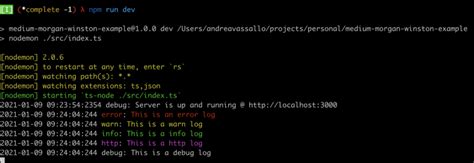 Better Logs For Expressjs Using Winston And Morgan With Typescript Dev Community