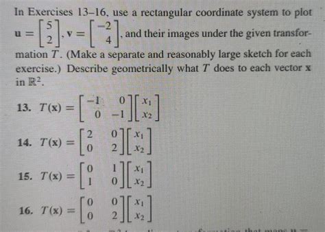 solved ve in exercises 13 16 use a rectangular coordinate