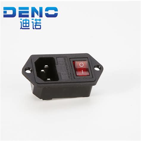 C AC Power Socket With Rocker Switch With Fuse China Outlet Socket And AC Socket