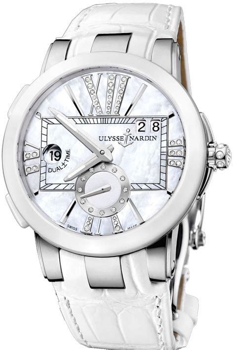 Ulysse Nardin Executive Dual Time Ladies Ladies Watch Model 243 10 391