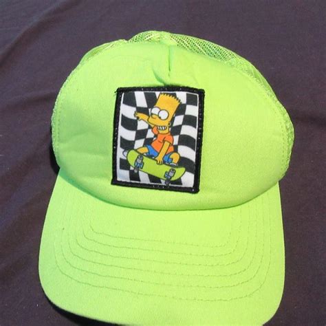 Mad Engine Accessories Mens Mad Engine Bart Simpson Snapback Retro