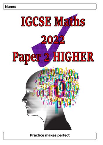 Igcse Maths Paper 1 And 2 Foundation And Higher 2022 Revision Pack