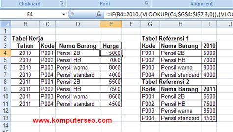 Contoh Soal Microsoft Excel 2007 Fungsi If Vlookup Shopsskiey
