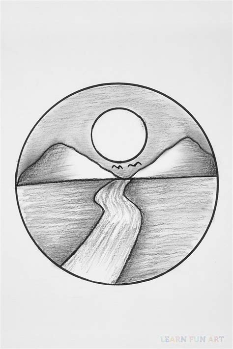 How To Sketch Mountain Scenes With A Pencil Draw A Landscape Sketch