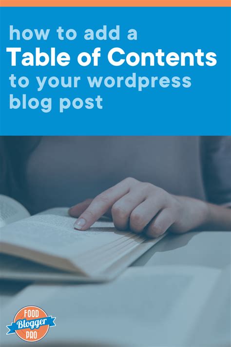 How To Add A Table Of Contents To Your Wordpress Blog Post With Plugins And With Code Food
