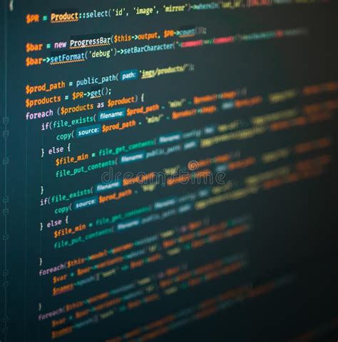 Web Que Se Convierte En La Lengua Del Php Foto De Archivo Imagen De