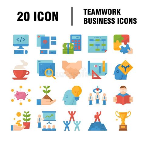 Simple Set Of Team Work Related Vector Line Icons Contains Such Icons As Collaboration