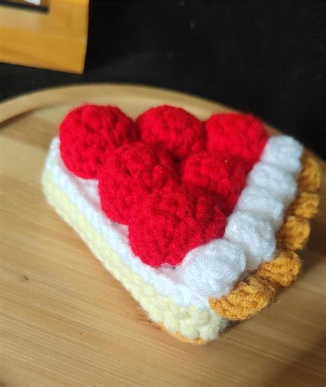 Crochet Fruit Cakecute Cake Decorationcrochet Cherry Cakecar