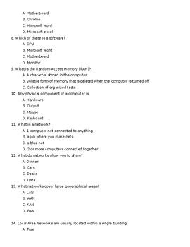 Intro To Computers Computer Science Quiz By Pigments Pixels TPT