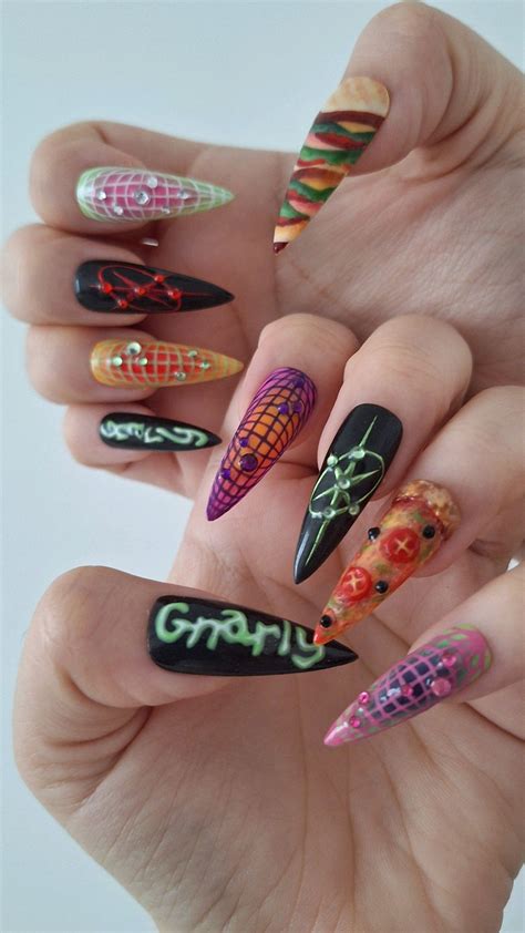 Gnarly Nails Set Ongles Stylés Idées Vernis à Ongles Des Ongles