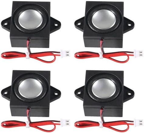 Trahoo 4 Pcs 4 Ohm 3 Watt Mini Speaker 4ohm 3w Loundspeaker Micro