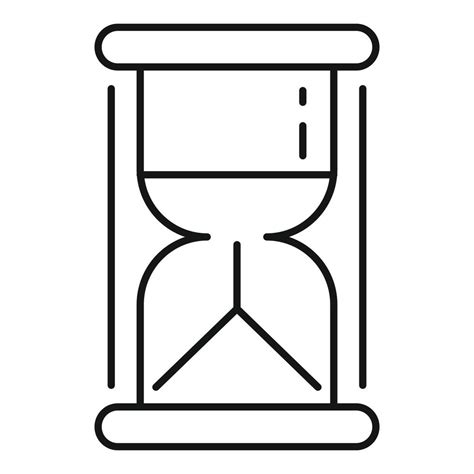 Hourglass Icon Outline Style 14650310 Vector Art At Vecteezy
