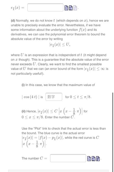 solved suppose linear interpolation is used to approximate