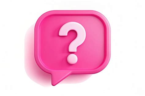 Premium Photo 3d Question Mark On Speech Bubble Ask For A Help Sign
