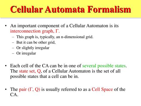 Ppt Introductory Lecture On Cellular Automata Powerpoint Presentation Id 1228017