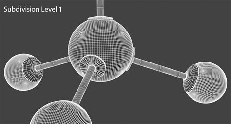 Methane Molecule D Model TurboSquid