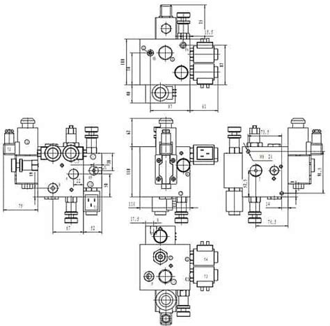 custom hydraulic valve manifold block hydraulic manifold block