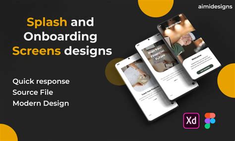Design Splash Onboarding Screens Ui Ux For Your Mobile App By Aimidesigns Fiverr