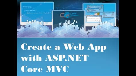 c create a web app with asp core mvc youtube