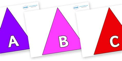 A Z Alphabet On Triangles Alphabet Flashcards Phonemes Lettering Alphabet