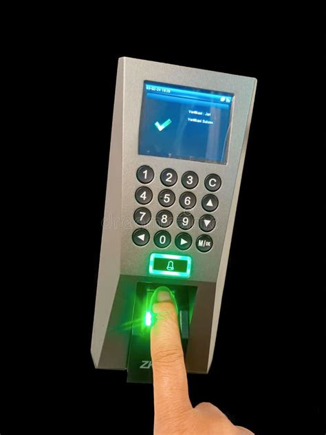 Finger Print Scan For Enter Security System Stock Photo Image Of