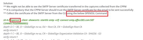 power shell script to get certificate smtp o365 microsoft qanda