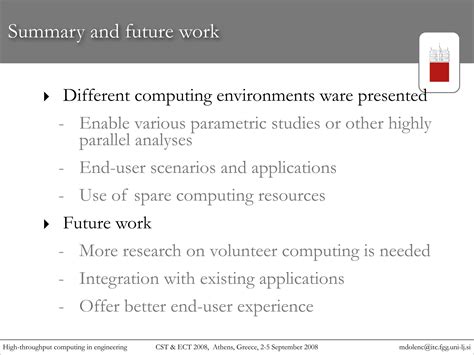 High Throughput Computing In Engineering Ppt
