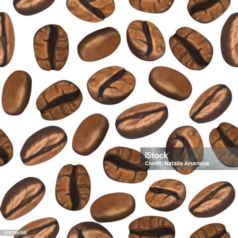 수채화 무늬 커피 원두 손으로 그린 그림은 흰색 배경에 분리되어 있습니다 완벽한 음식 메뉴 카페 컨셉 레스토랑 요소 레시피 북