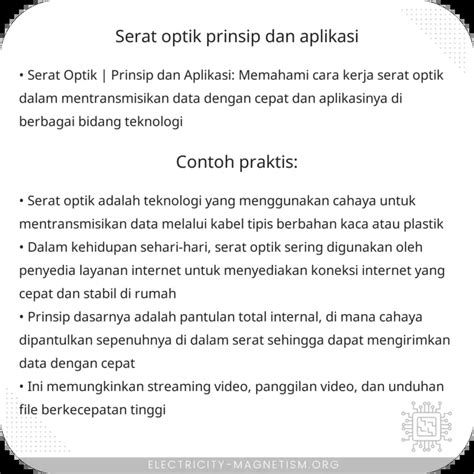 Serat Optik Prinsip Dan Aplikasi