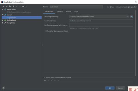 springboot入门（二）idea创建springboot mybatis generator插件的使用 spring boot