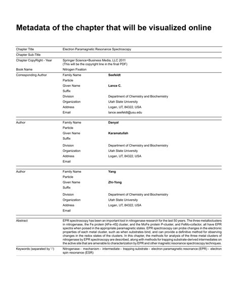 pdf electron paramagnetic resonance spectroscopy