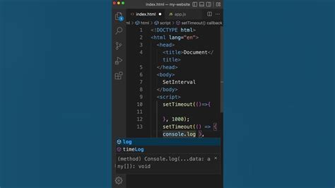 faster settimeout for beginners settimeout vscode javascript shorts