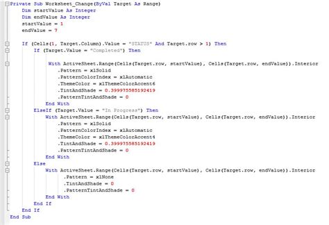 Change Color VBA Excel Mra X Tutorials
