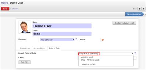 Xml Default User In Session Point Of Sale Odoo 10 Stack Overflow