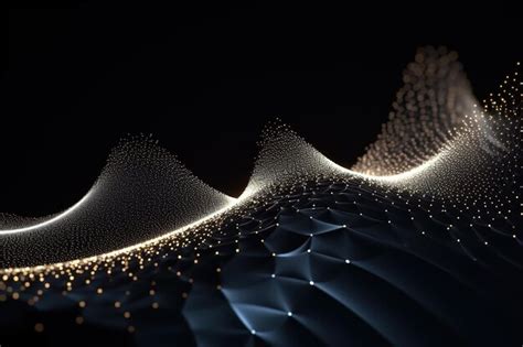 Premium Ai Image Abstract Wave Of Particles