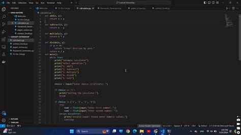 Video Lavanya R On Linkedin Codsoft Internship Python