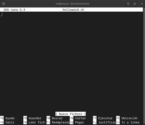 Mi Primer Hola Mundo En Bash Ney