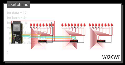 RnD Test Register Output Lebih Dari 1 Wokwi ESP32 STM32 Arduino