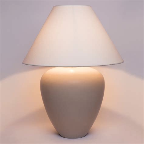 Picasso Table Lamp Natural W White Shade