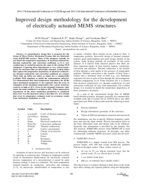 Pdf Improved Design Methodology For The Development Of Electrically