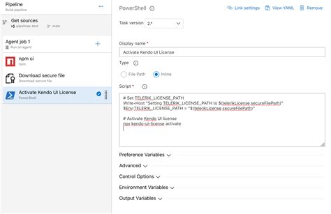 React Licensing Adding The License Key To Ci Services Kendoreact